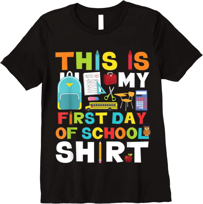 Cool First Day Of School Boys Girls Back To School T Shirts - Tees.Design