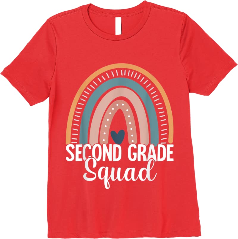 Trending Second Grade Teachers Rainbow Back To School 2nd Grade Squad T ...