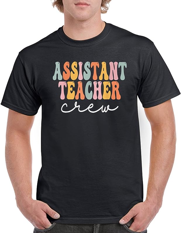 Retro Groovy First Day of School T-Shirts for Assistant Teachers Crew ...