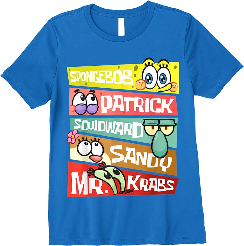 Jersey Spongebob Squarepants Patrick Squidward Sandy Mr Krabs Fans T ...