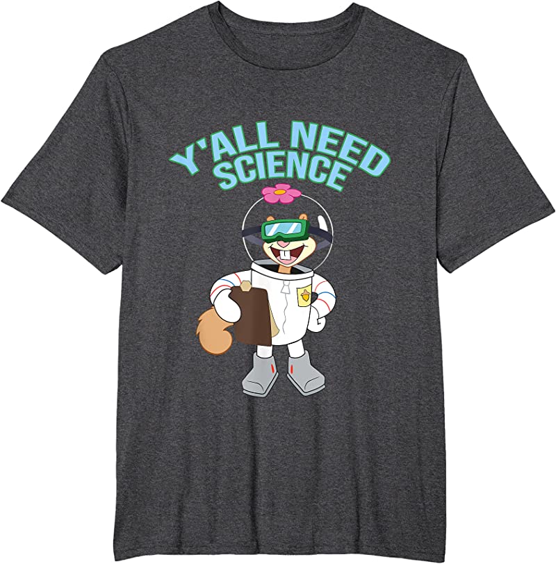 Apparel Spongebob Squarepants Sandy Cheeks Yall Need Science T Shirts ...