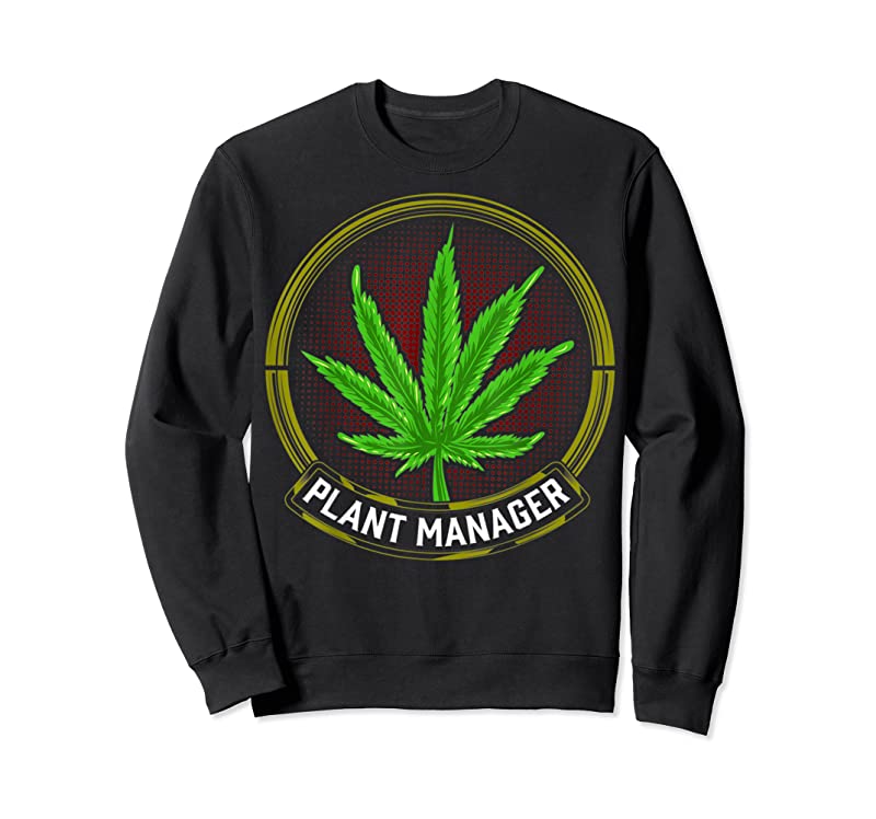 New Funny Stoner Weed Men Plant Manager Cannabis Leaf Marijuana T ...